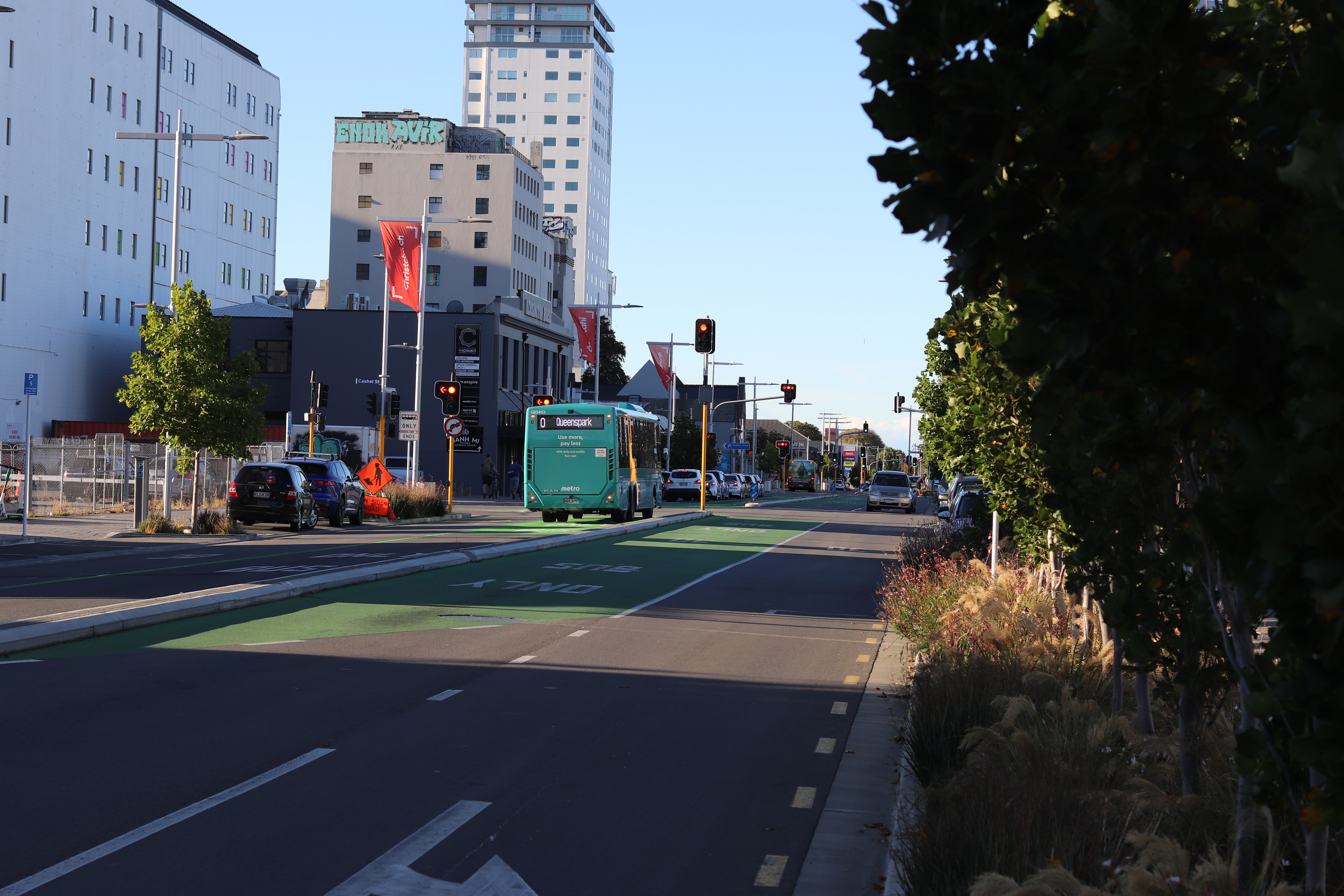 What defines a busy bus route?