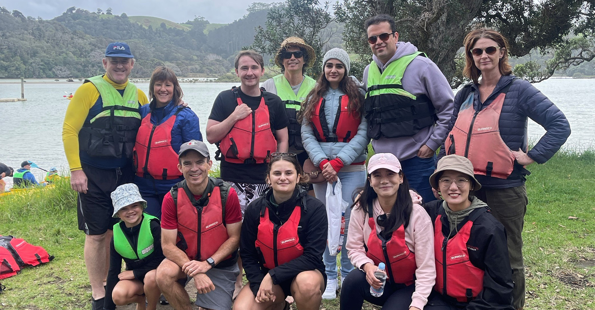 Auckland team goes kayaking